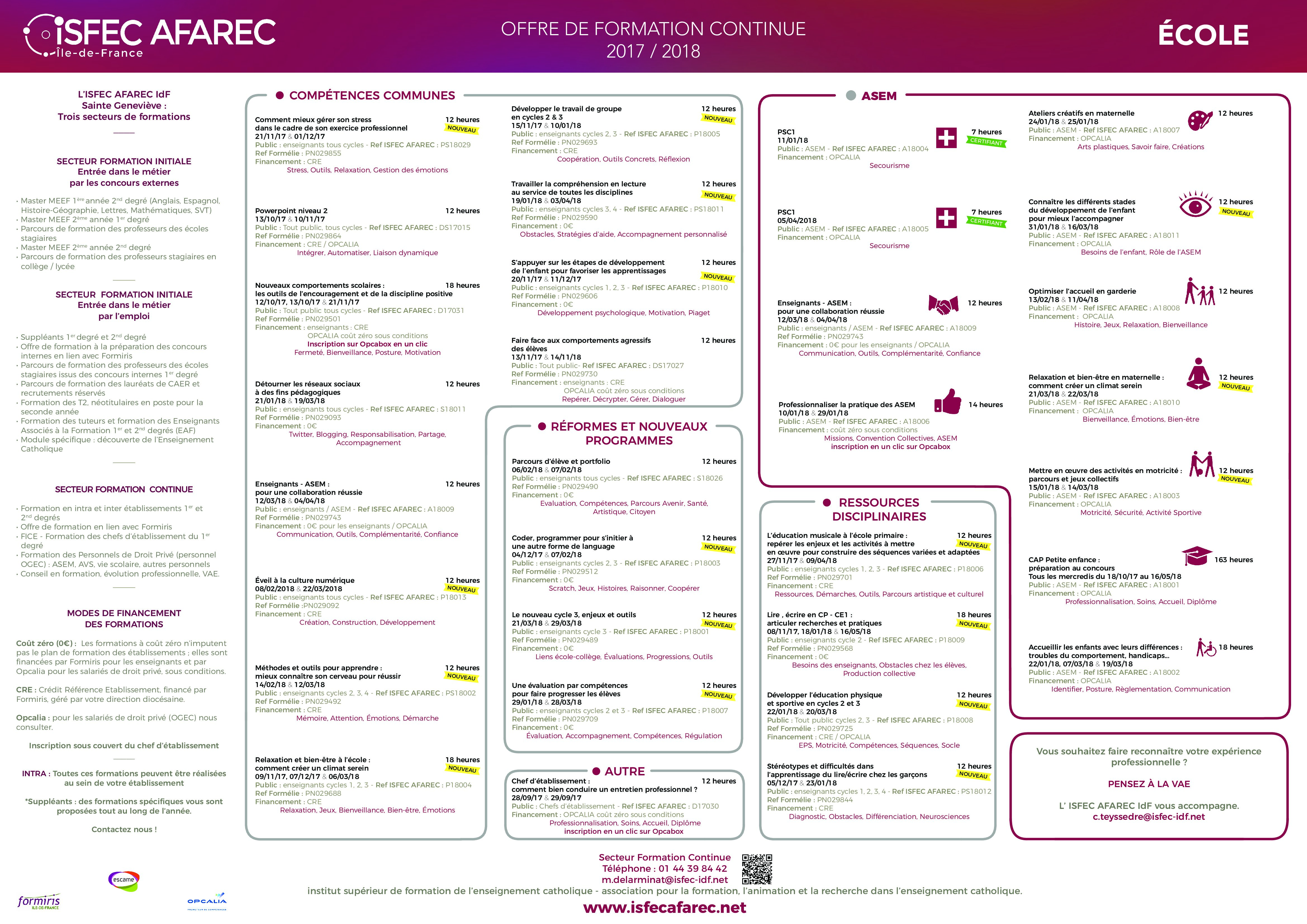 Formation continue : nos offres de formation sont en ligne